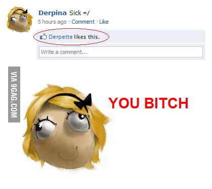 Just angry Derpina - 9GAG