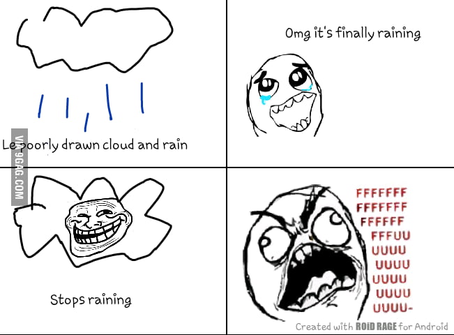 Troll rain - 9GAG