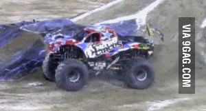 Monster Truck Back Flip - 9GAG