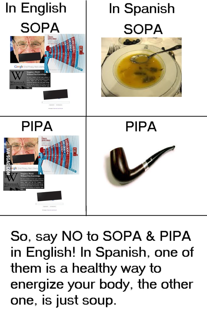 SAY NO TO SOPA & PIPA - 9GAG