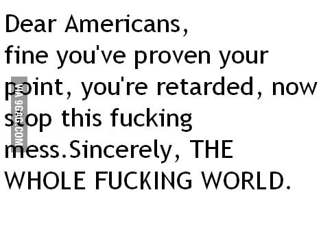 Dear Americans - 9GAG