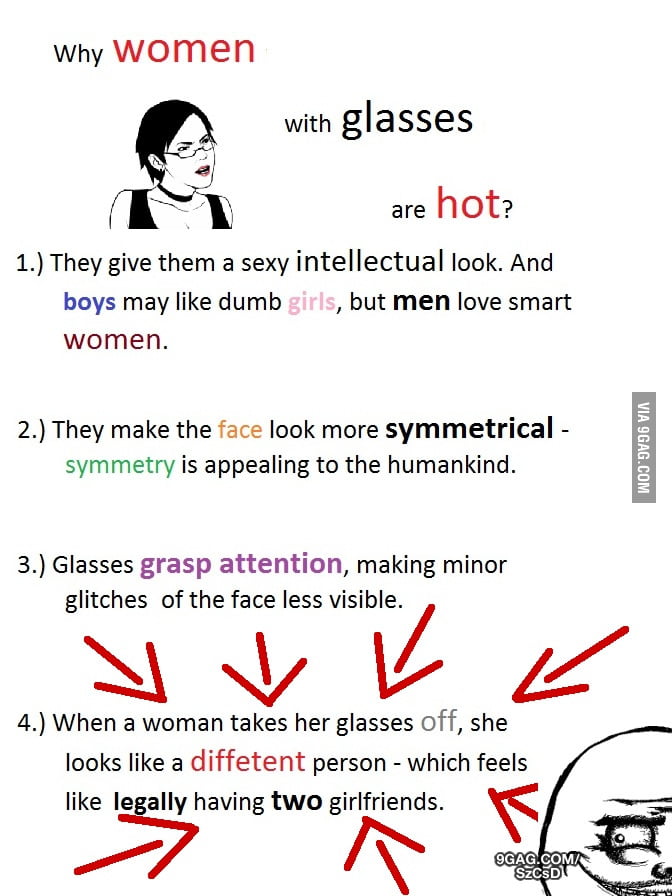 Women with glasses - 9GAG