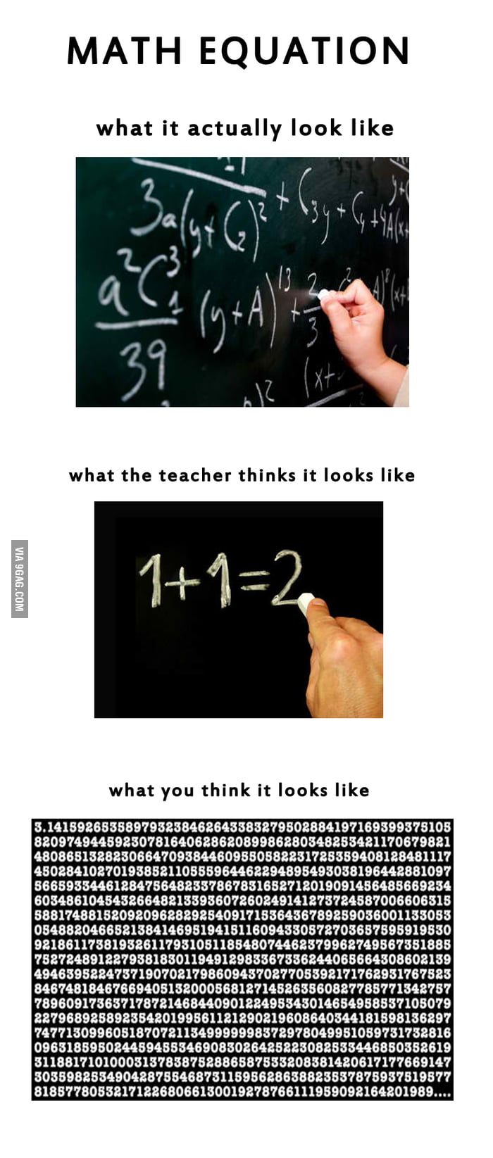 How we see Math equations... - 9GAG
