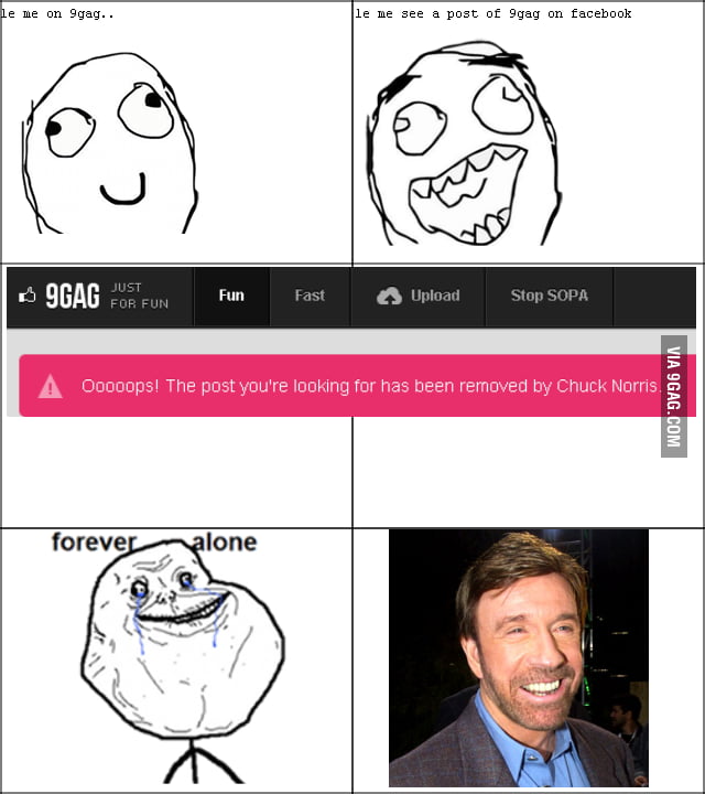Forever Alone By Chuck Norris - 9GAG