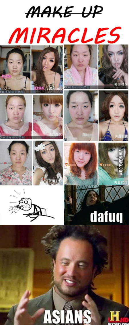 Make up level : asians - 9GAG