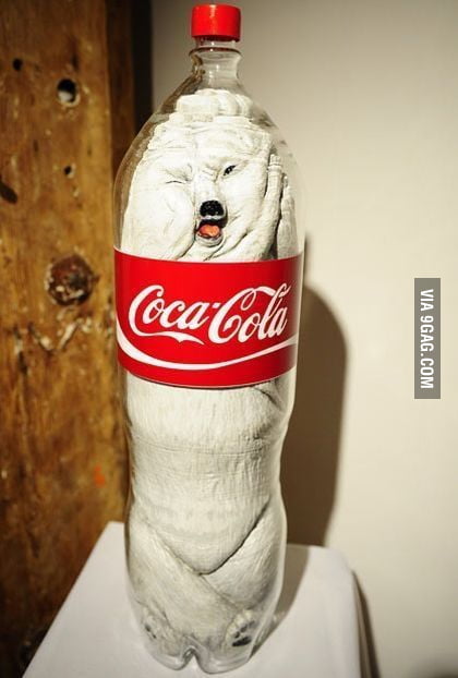Dog in Coke Bottle - 9GAG