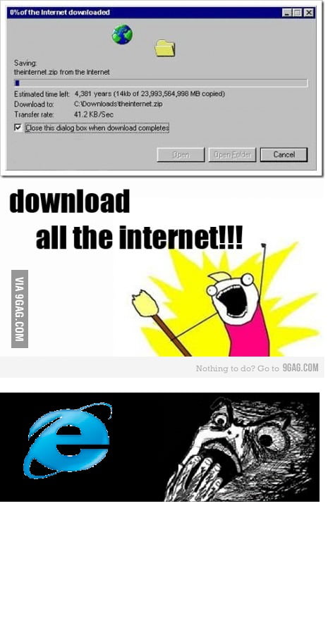 Y U USE INTERNET EXPLORER - 9GAG