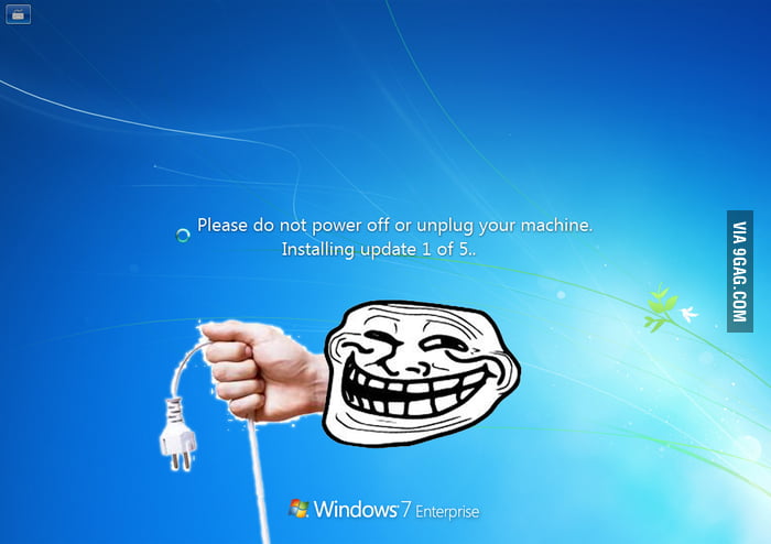 Windows Update Fail - 9GAG