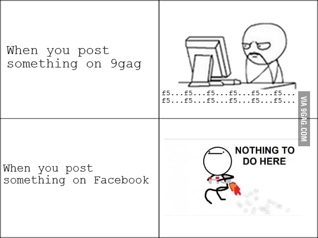 9gag vs facebook - 9GAG