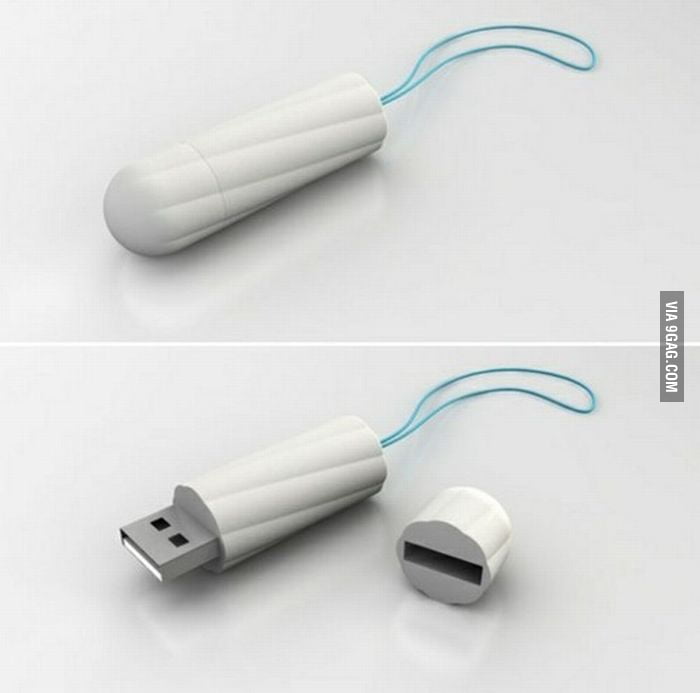 Tampon usb flash drive - 9GAG