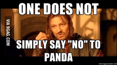 NEVER SAY NO TO PANDA - 9GAG