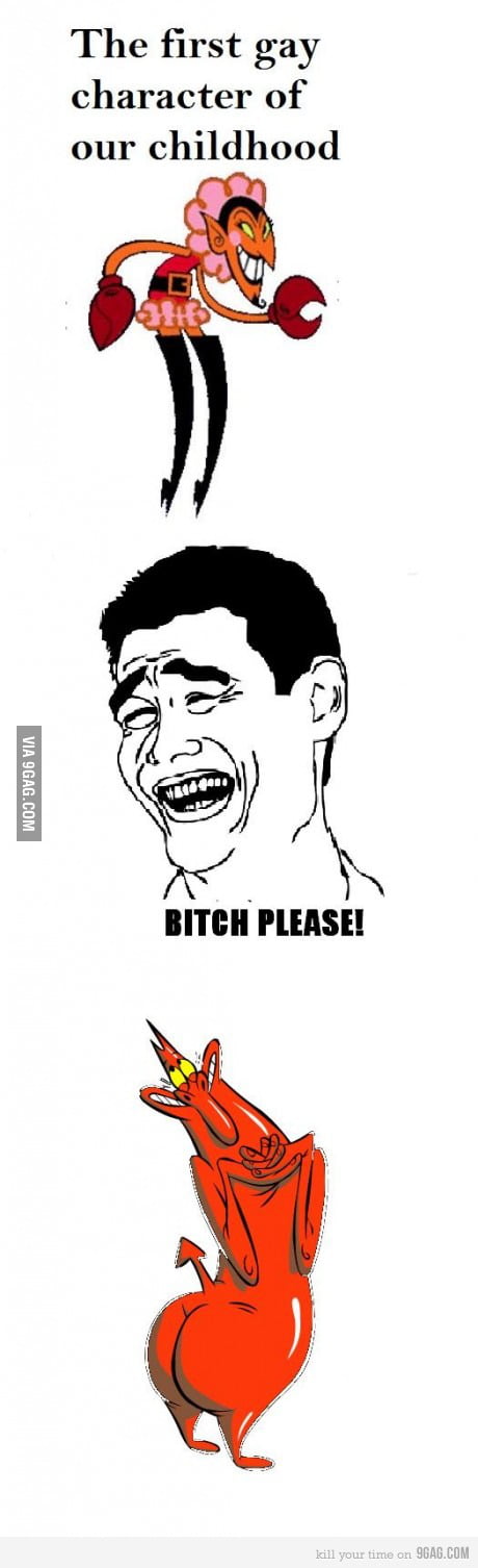 Him vs. the red guy - 9GAG