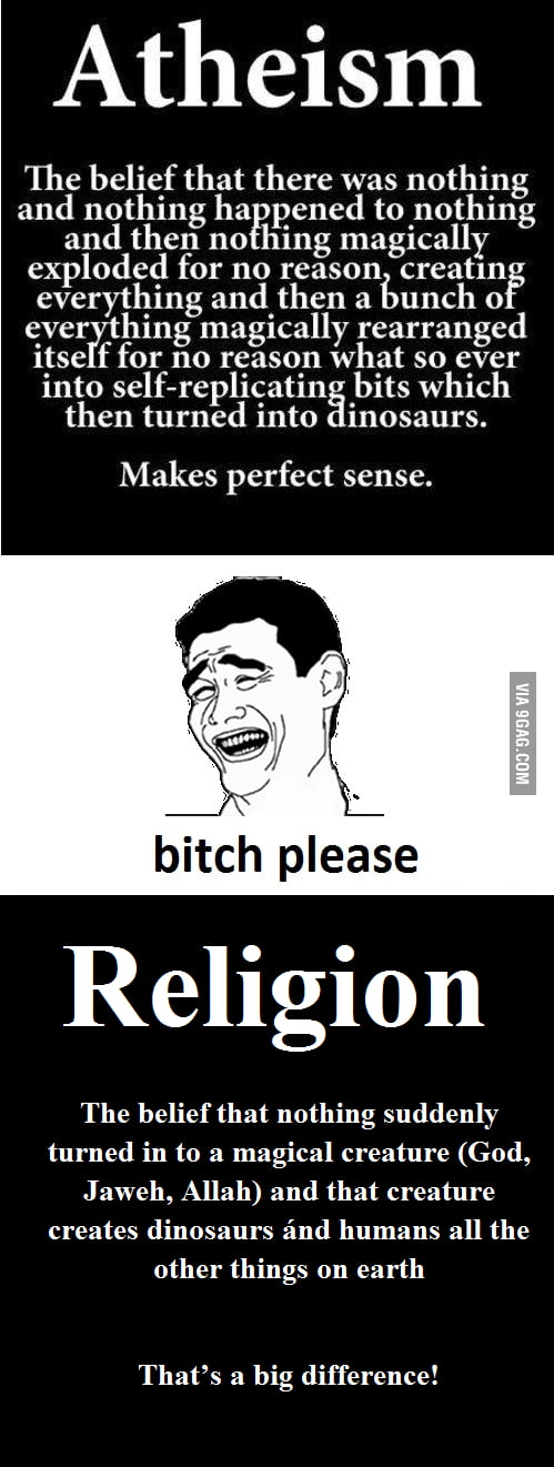 Atheism vs. Religion - 9GAG