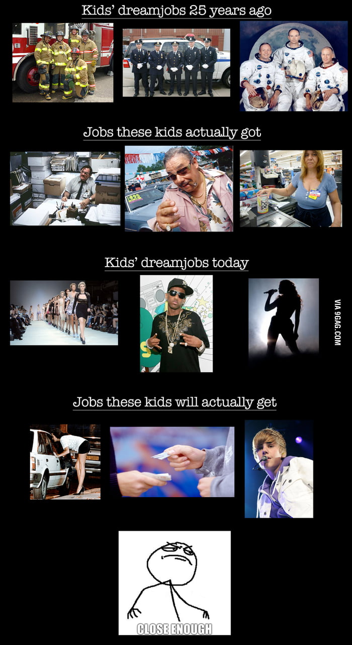 Jobs now and then - 9GAG
