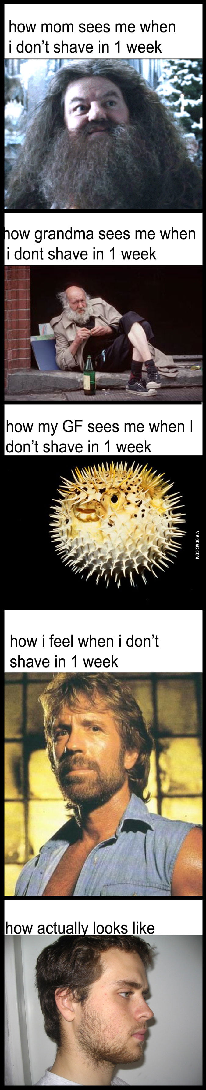 Epic beard FAIL!. - 9GAG