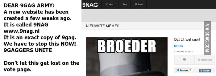 HELP US TO STOP THE COPIES! - 9GAG