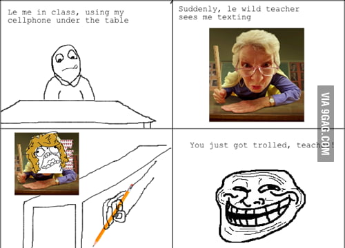 How to troll your teacher - 9GAG