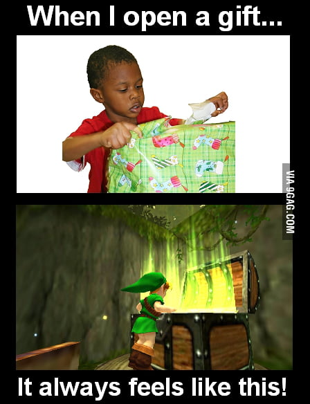 Whe I open a gift... It always feels like this! - 9GAG