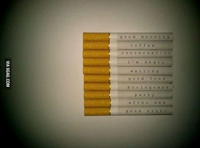 Smoker's routine - 9GAG