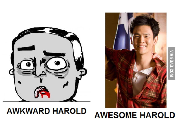 AWKWARD HAROLD vs AWESOME HAROLD - 9GAG