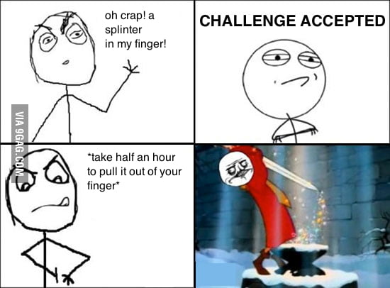 SPLINTER IN MY FINGER (FIXED) - 9GAG