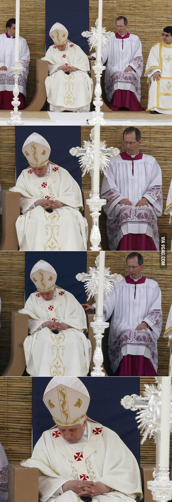 Pope Asleep - 9GAG