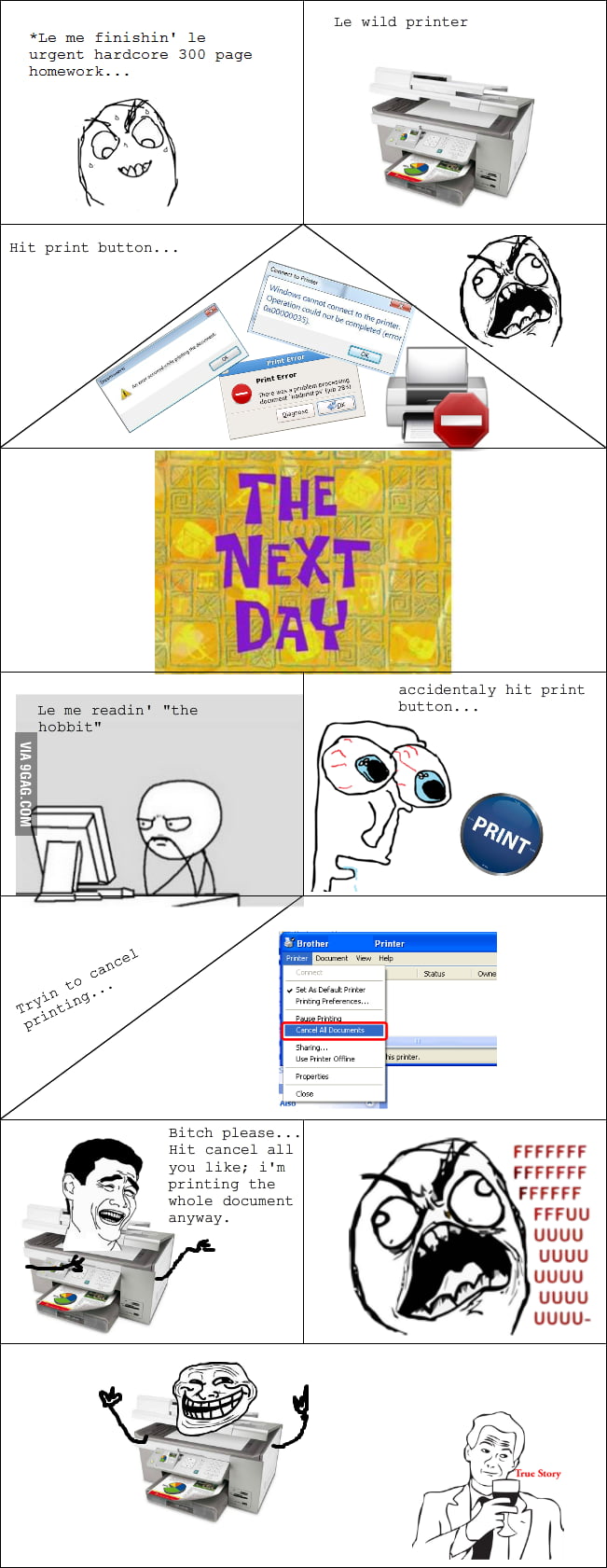 Troll printer - 9GAG
