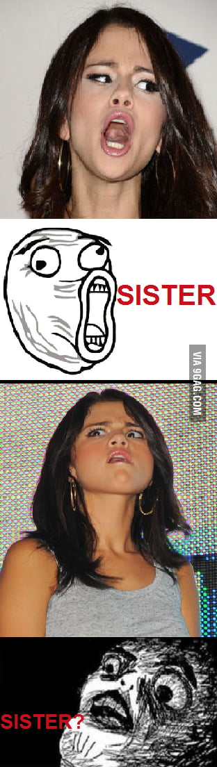 Selena Gomez the meme impersonator. - 9GAG