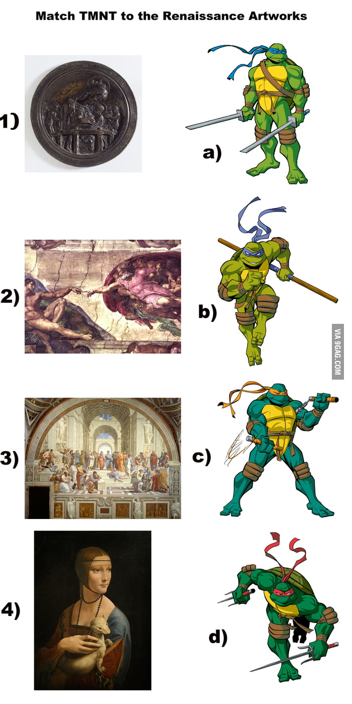 TMNT and Renaissance Art - 9GAG