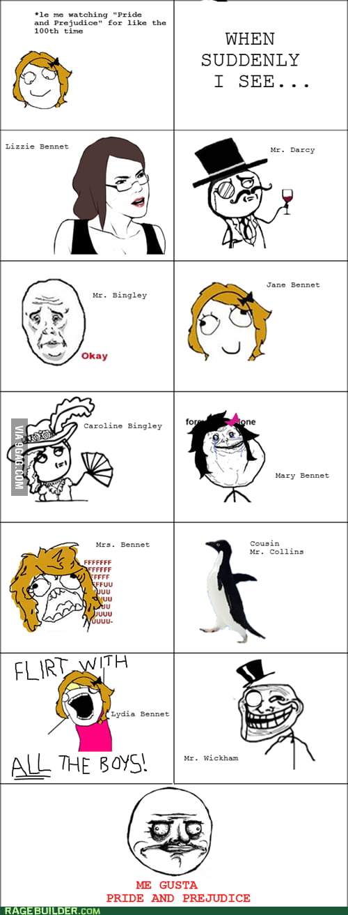 Just some Pride and Prejudice memes - 9GAG