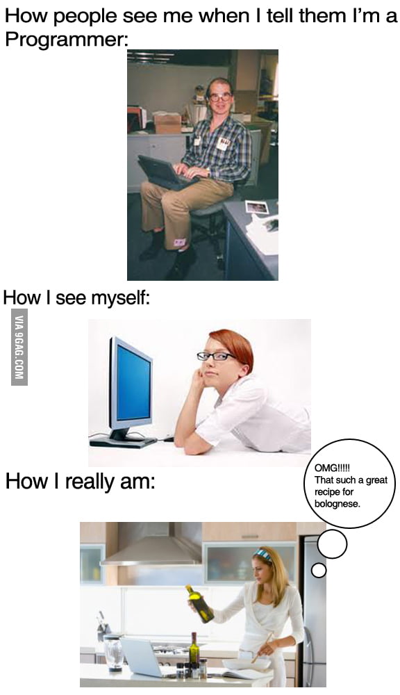 A programmer girl. - 9GAG