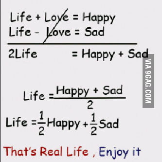 Funny equation , our life using mathematics - 9GAG
