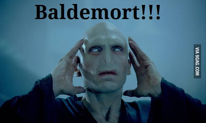 Baldemort is bald. - 9GAG