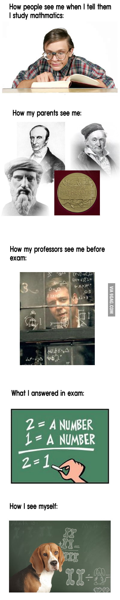 Studying mathematics - 9GAG