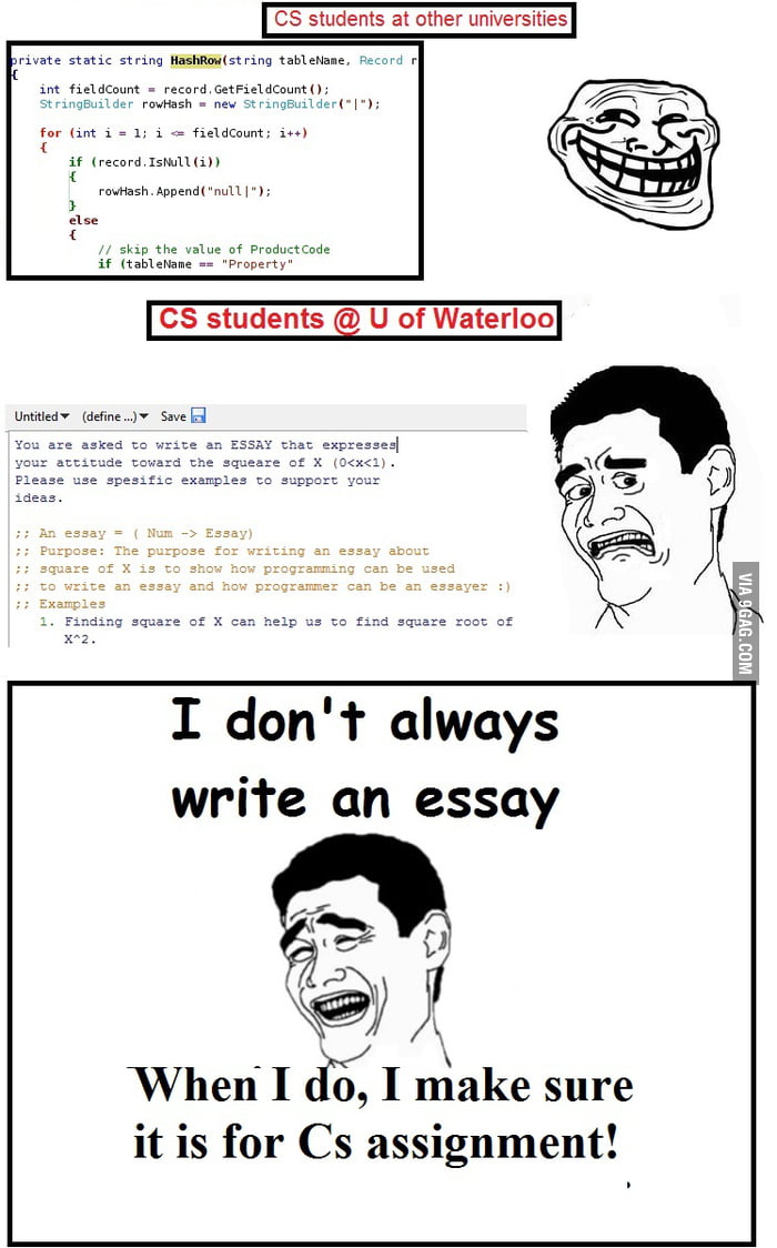 Computer Science @ U of Waterloo - 9GAG