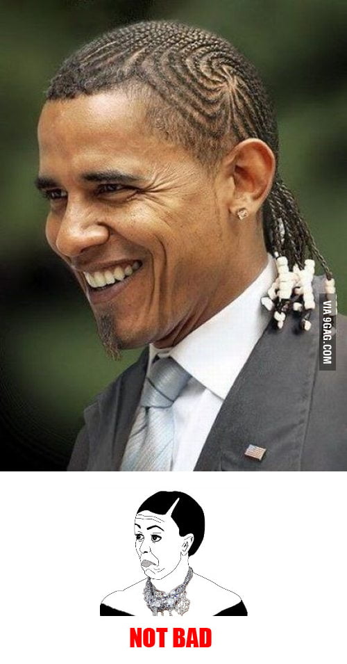 Obama's new hairstyle - 9GAG