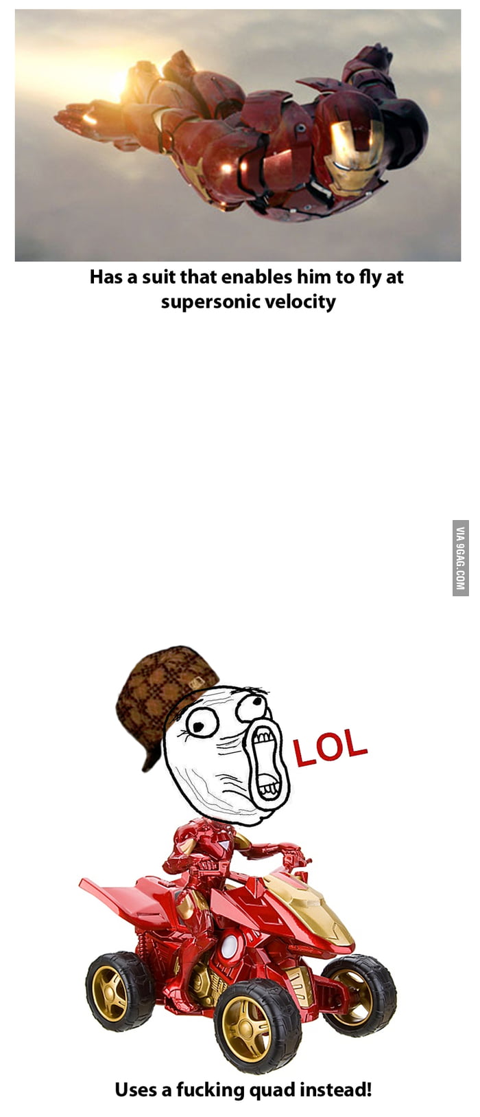 Scumbag Iron Man aka toy logic - 9GAG