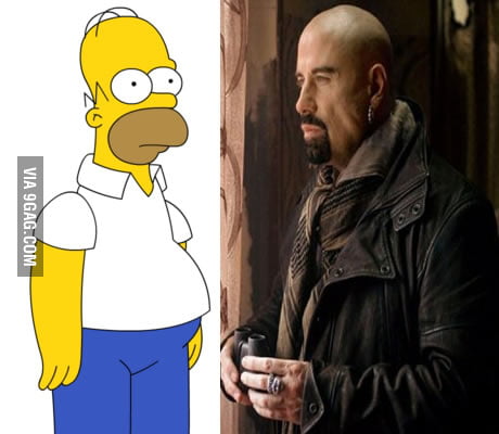 John Travolta, the real Homer Simpson - 9GAG