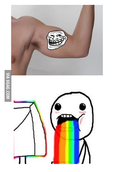 Troll Face Tattoo - 9GAG