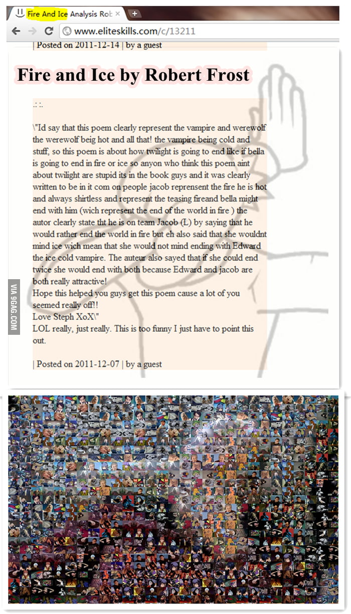 Analyze poem..... you are doing it WRONG - 9GAG