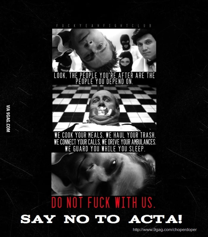 Just a message for ACTA - 9GAG