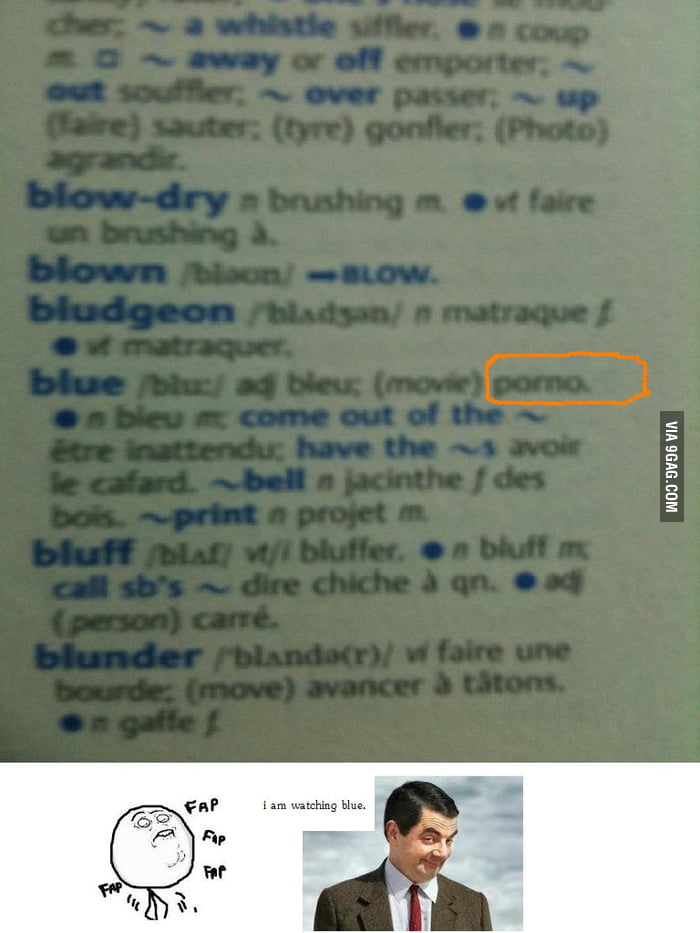 Oh look blue...wait what - 9GAG