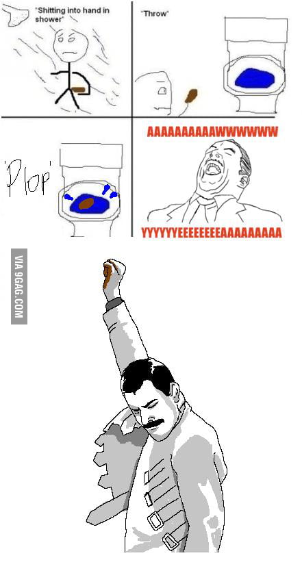 Poop in the shower success - 9GAG