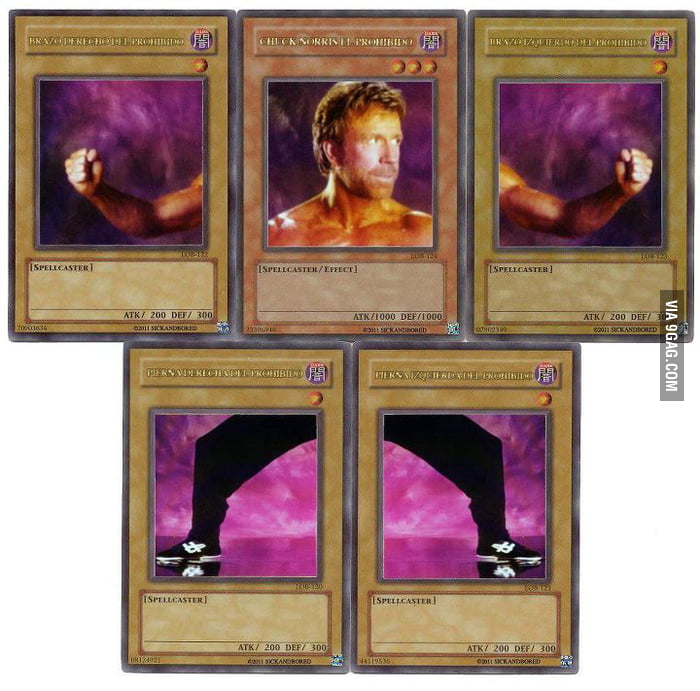 Chuck Norris cards - 9GAG