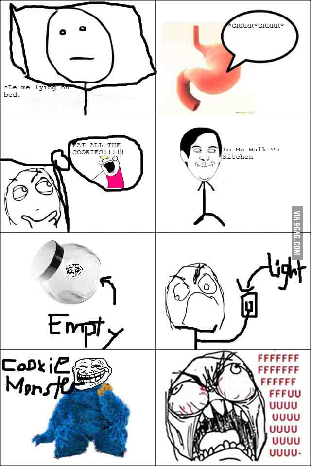 Just Cookie Monster Trolling - 9GAG