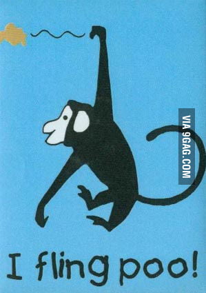 The original poop throwing guy - 9GAG