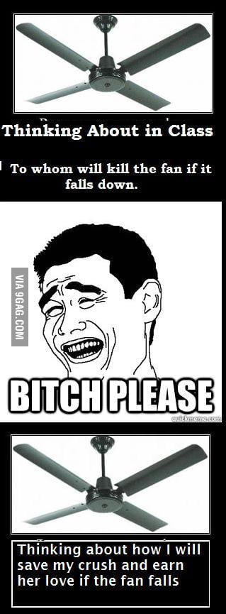 When the fan falls - 9GAG
