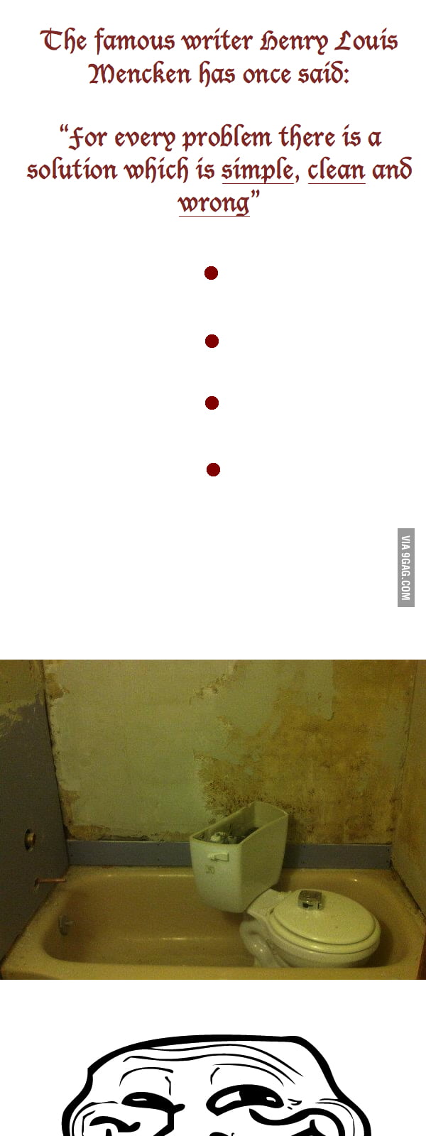 Simple solution for you know who - 9GAG