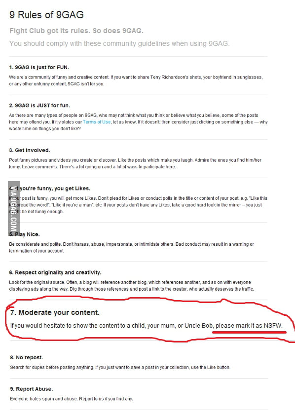READ THE 7th RULE. - 9GAG