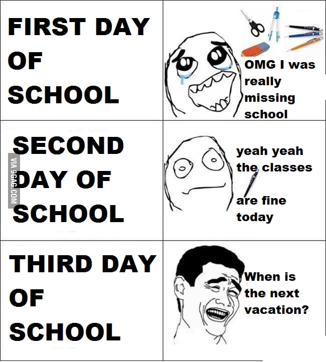 First days of class - 9GAG